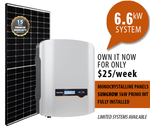 6.6kW Sungrow + 18 x 370 watt Tier 1 Solar panel - Sanctuary Solar
